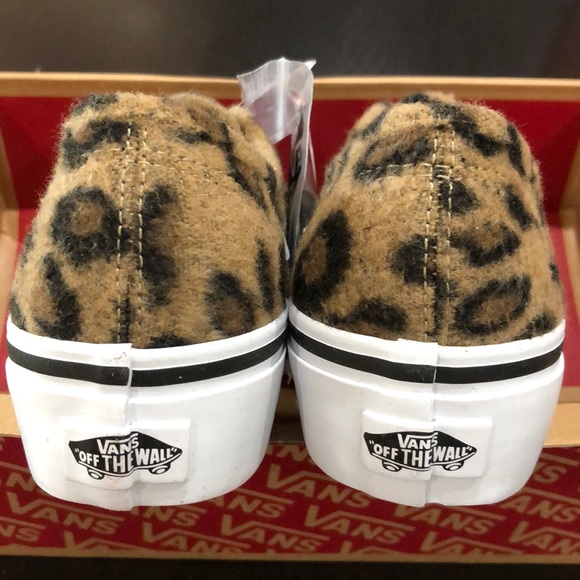 Vans | Shoes | Vans Authentic Platform Fuzzy Leopard | Poshmark